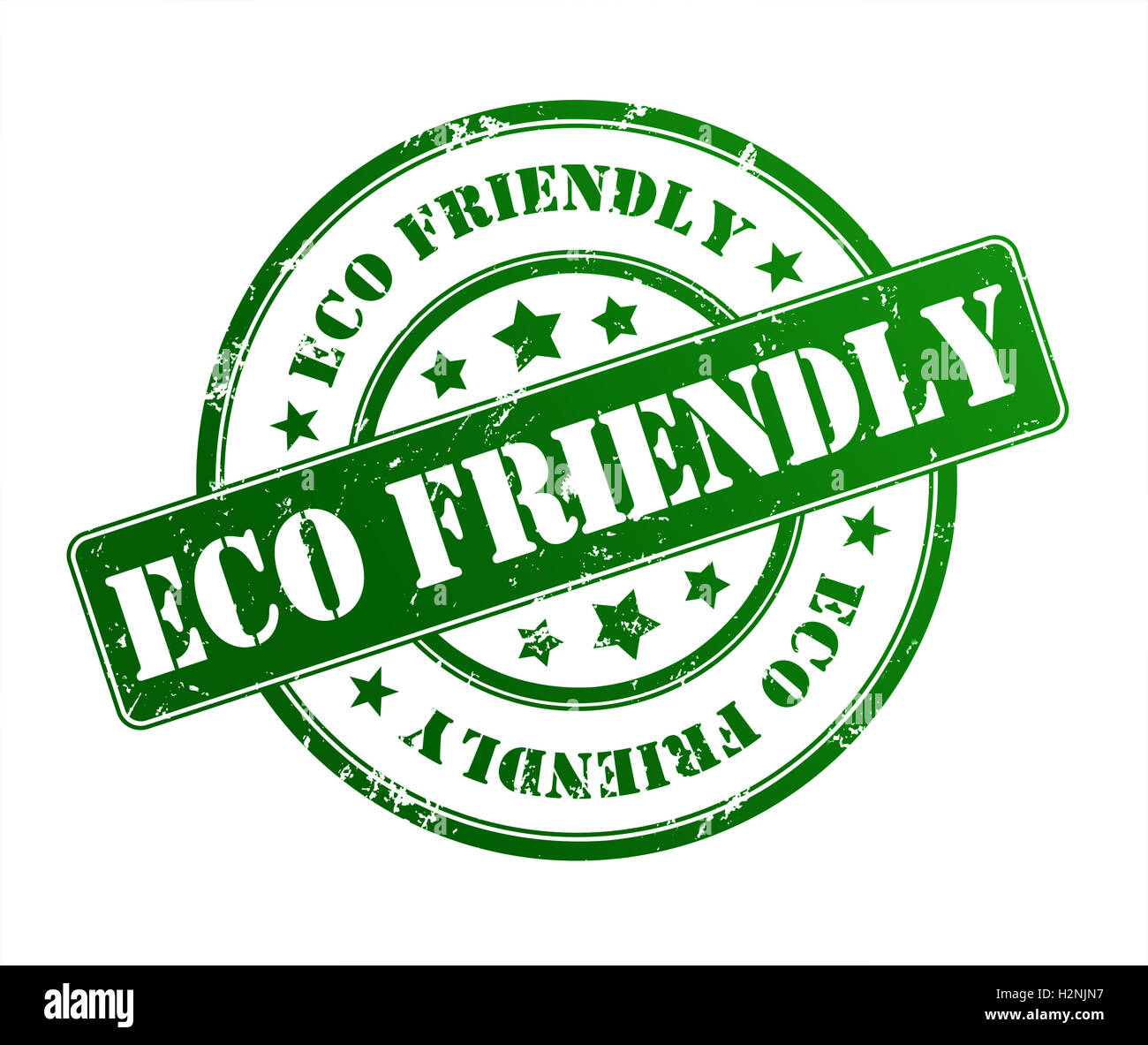 eco friendly rubber stamp illustration Stock Photo - Alamy