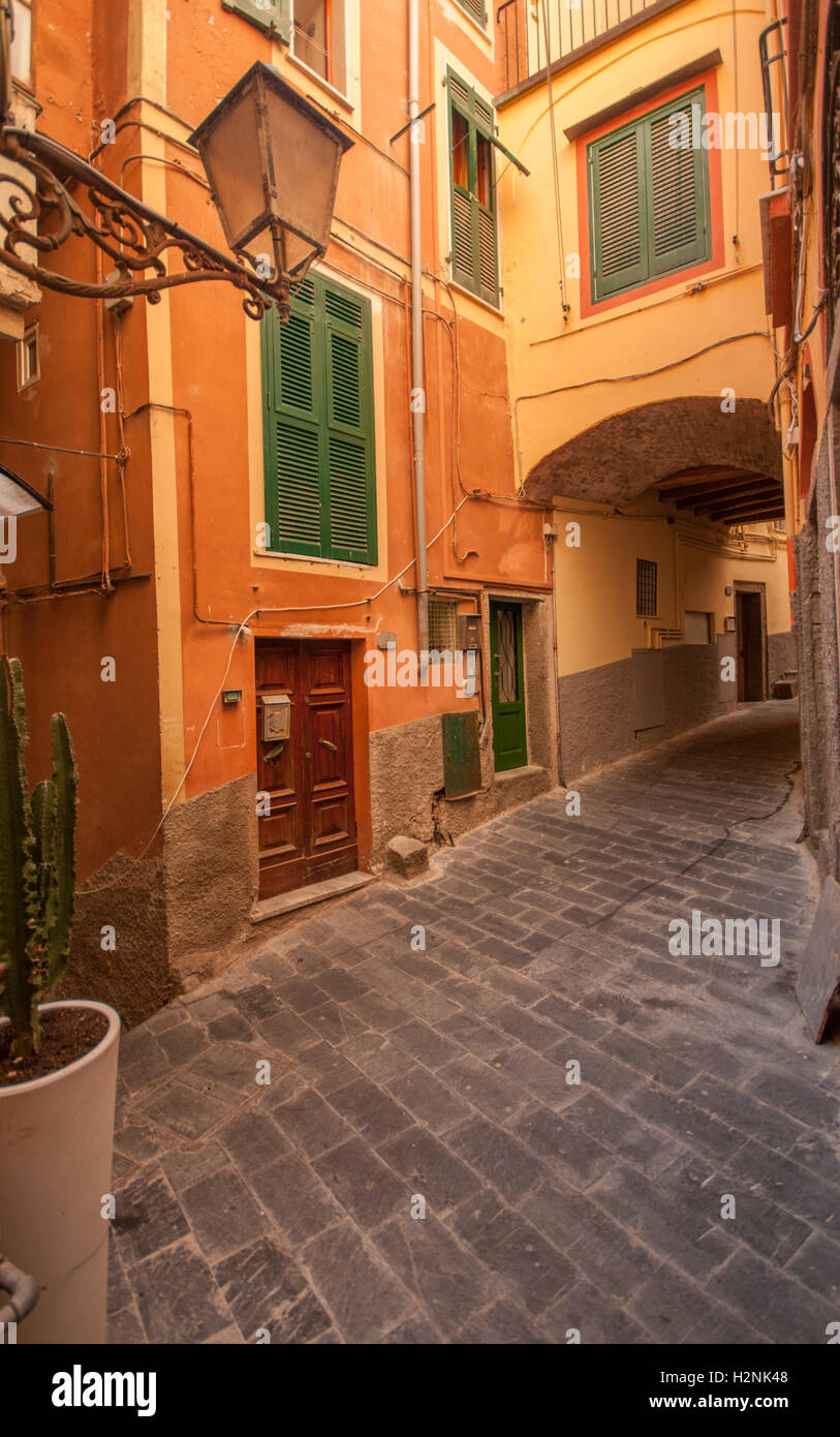 An example of the narrow walkways that are typical of mediterranean ...
