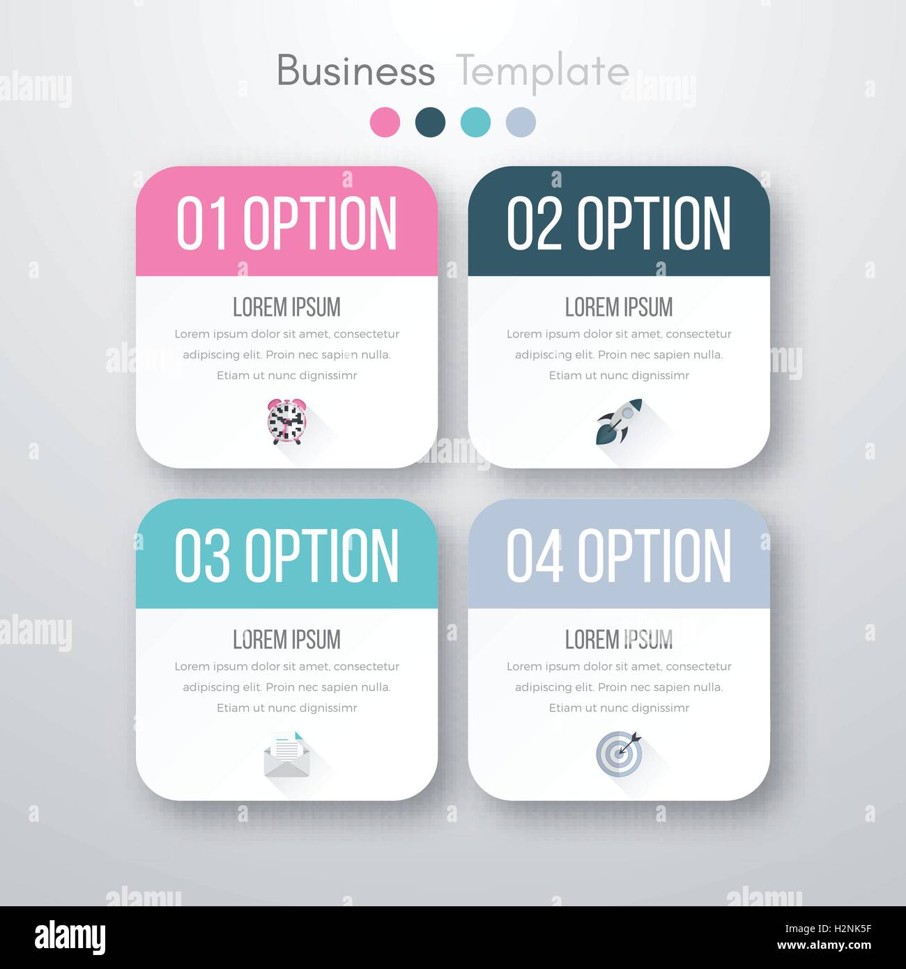 Vector illustration of four square infographics Stock Vector Image ...