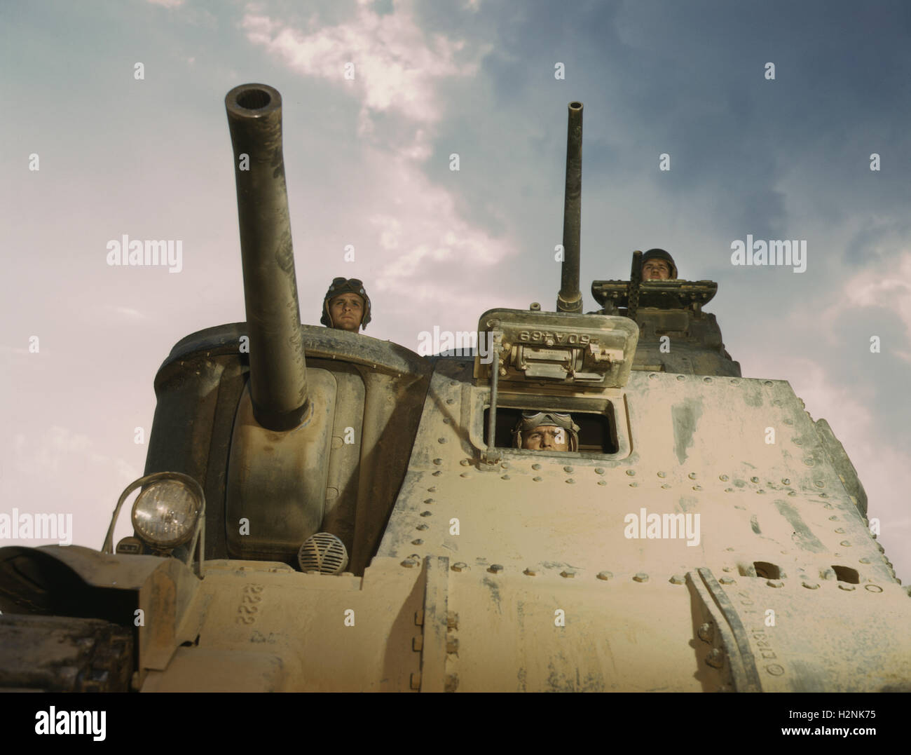 M-3 Tank and Crew, Fort Knox, Kentucky, USA, Alfred T. Palmer for ...