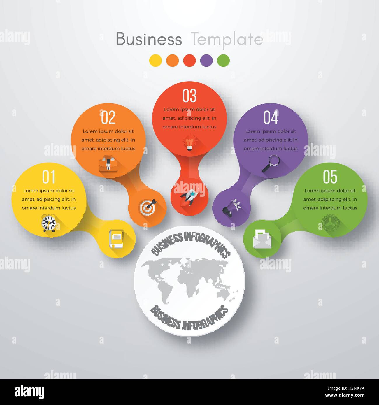 5 round points Stock Vector Images - Alamy