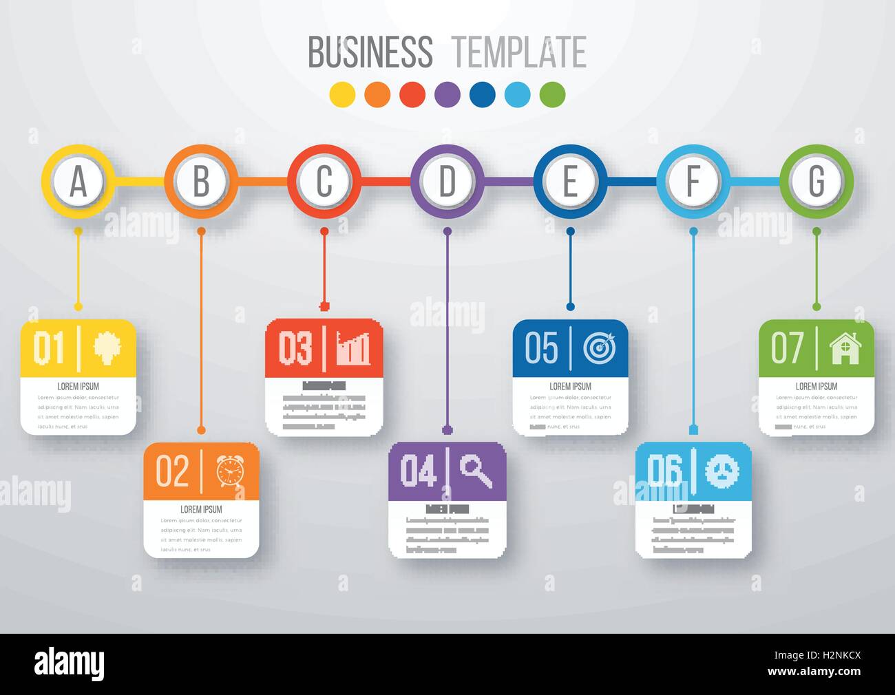 Vector illustration infographic timeline Stock Vector Image & Art - Alamy