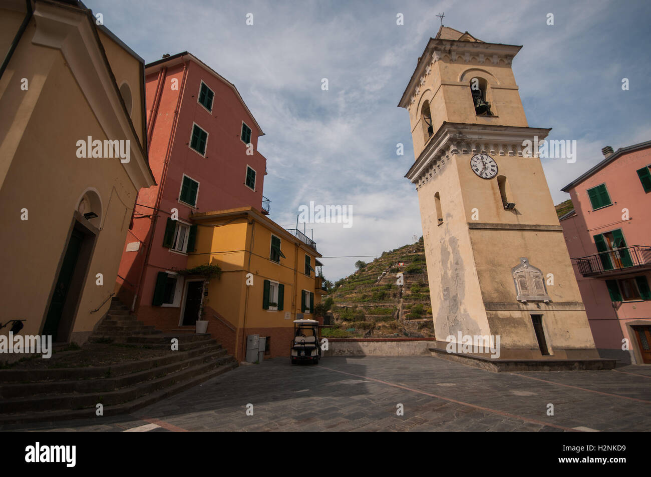 The main square in manarola hi-res stock photography and images - Alamy