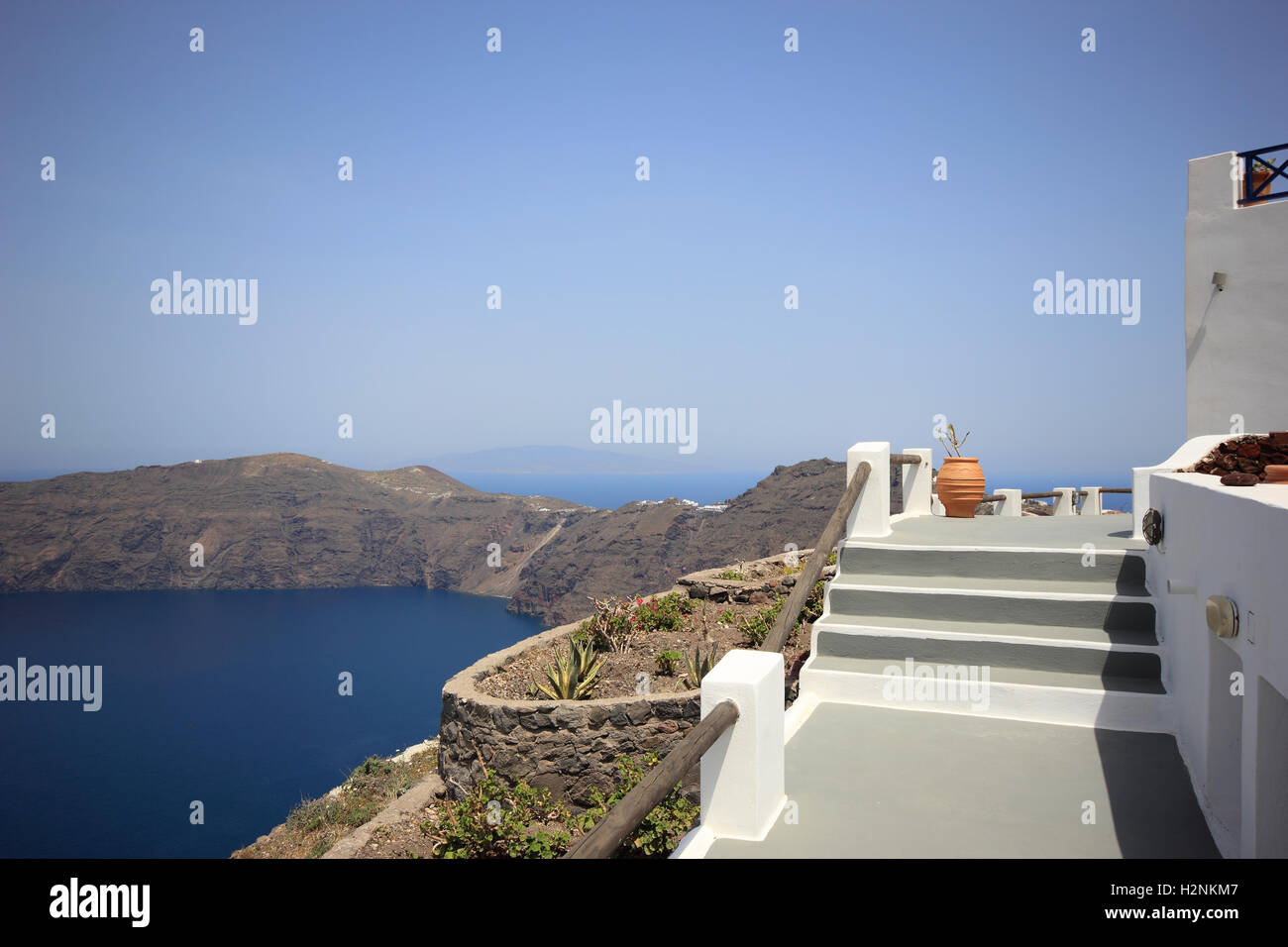 Classical Greek architecture of the streets in the Cyclades Greece ...