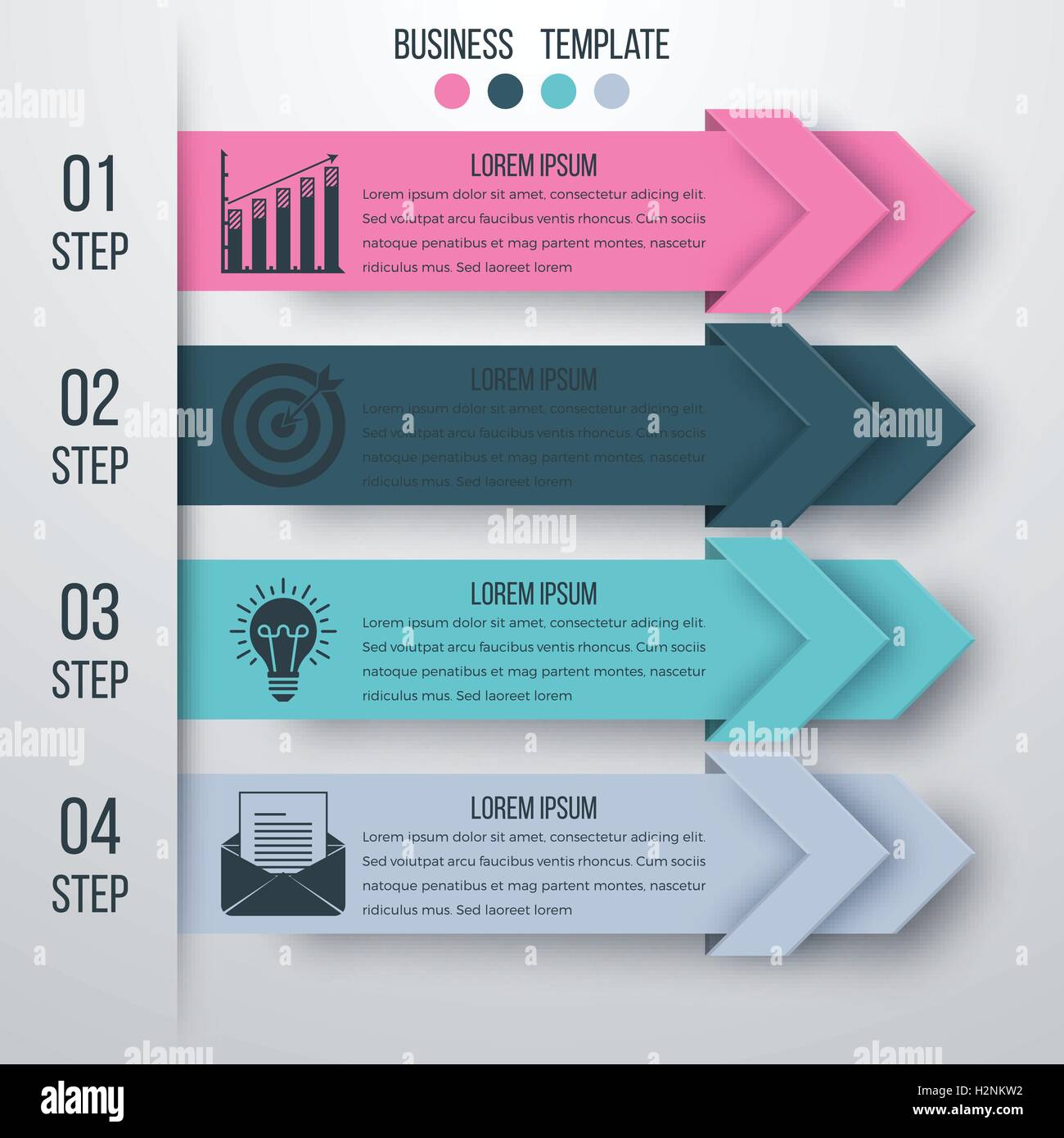 Vector illustration infographics four options Stock Vector Image & Art ...