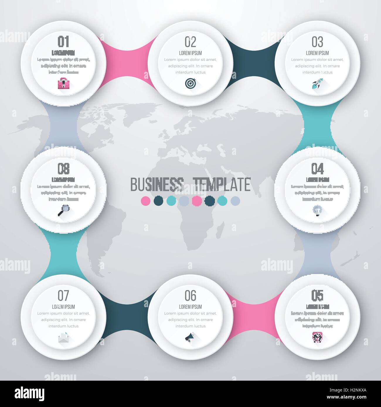 Vector illustration infographics eight options Stock Vector Image & Art ...