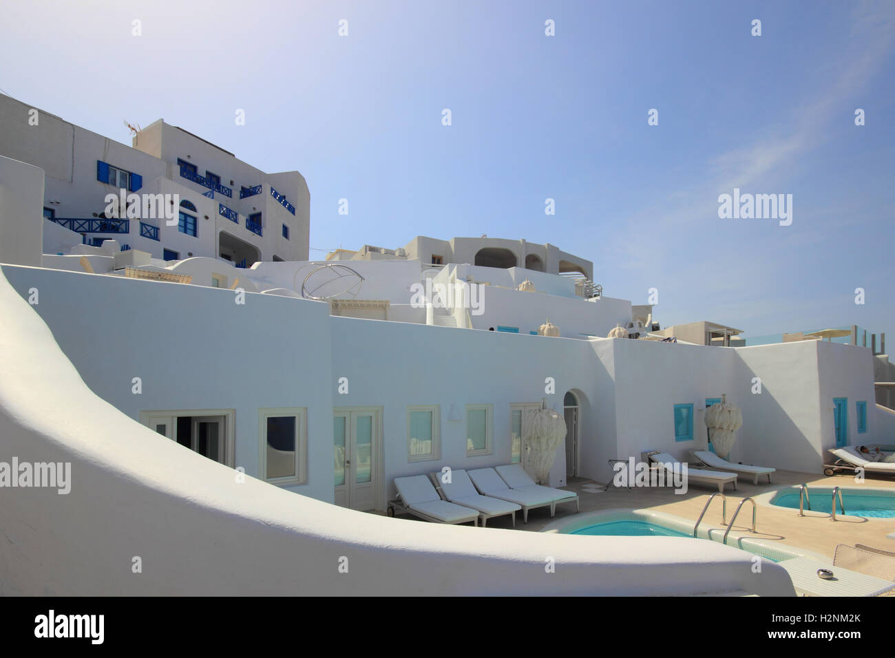 Classical Greek architecture of the streets in the Cyclades Greece ...