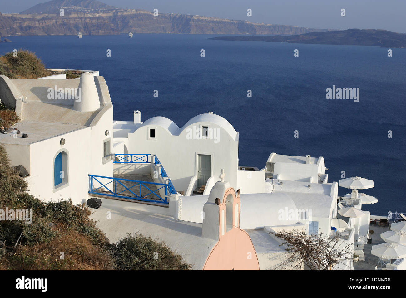 Classical Greek architecture of the streets in the Cyclades Greece ...