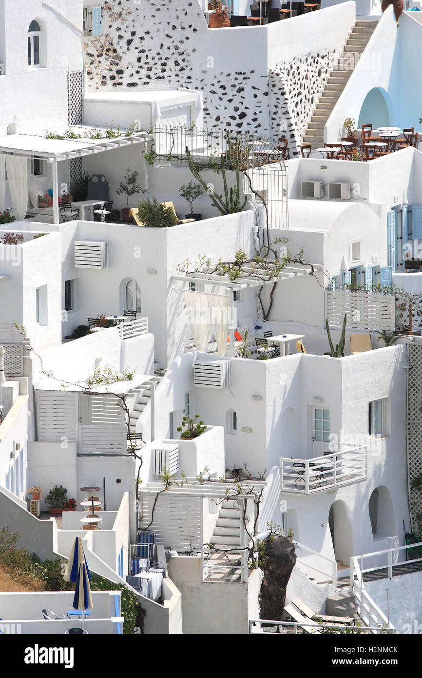 Classical Greek architecture of the streets in the Cyclades Greece ...