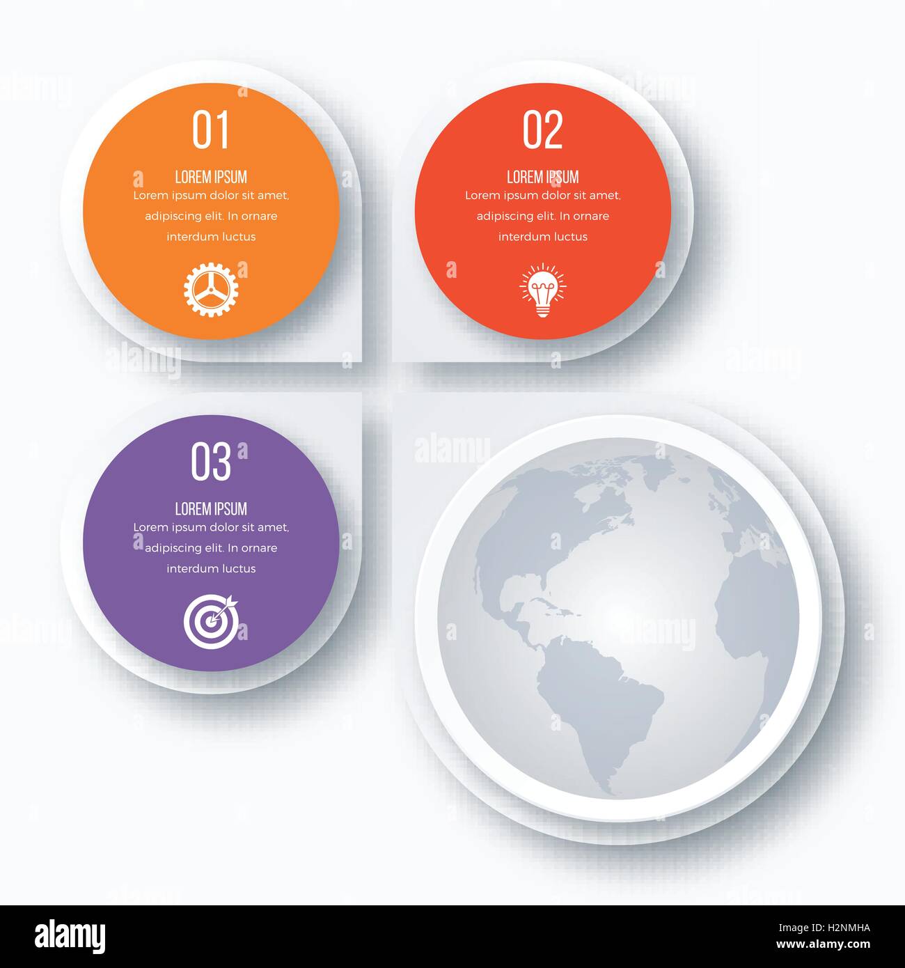 infographics three options Stock Vector Image & Art - Alamy