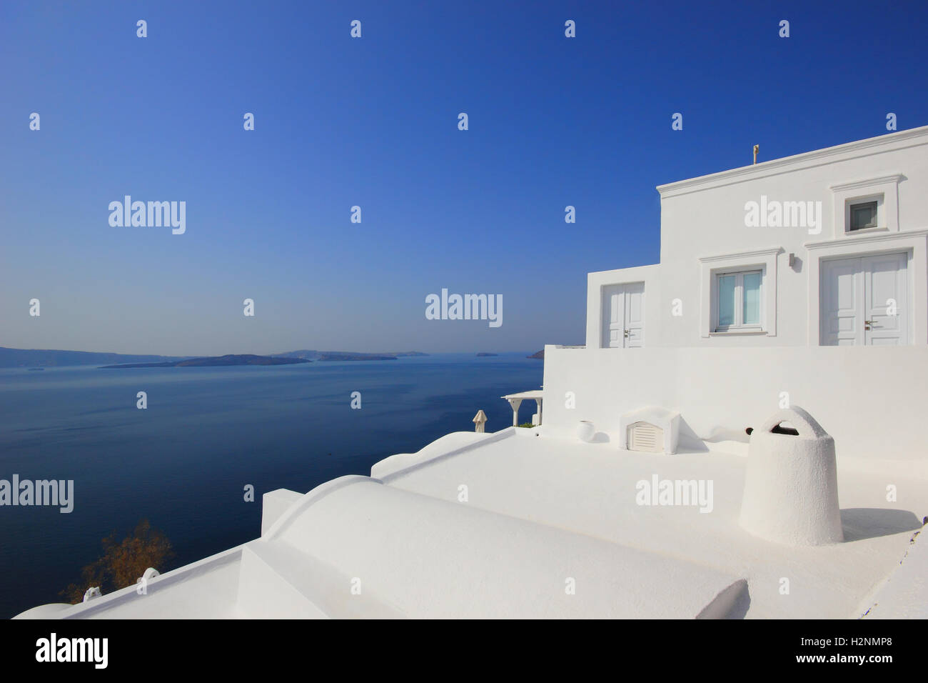 Classical Greek architecture of the streets in the Cyclades Greece ...