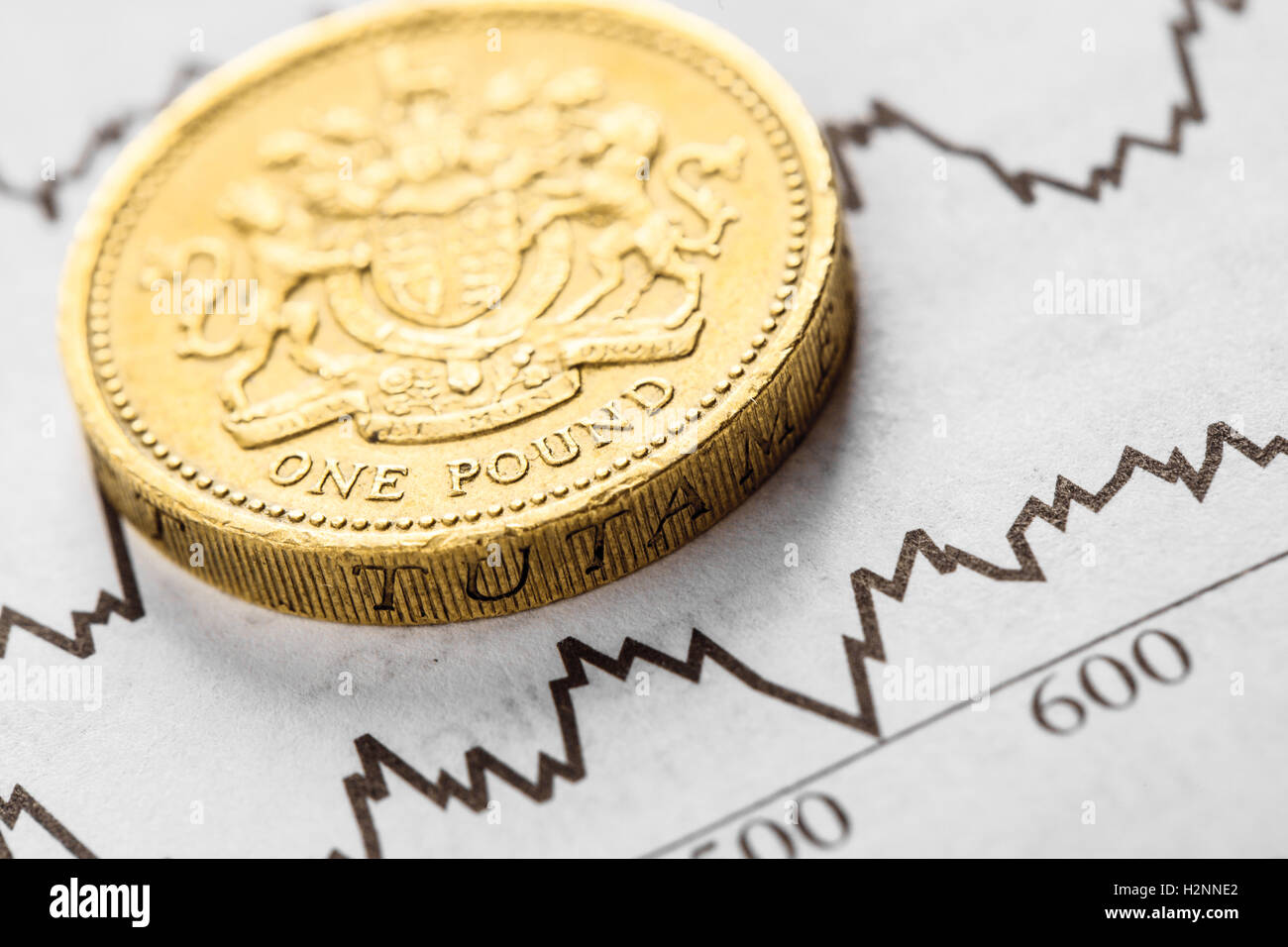 Pound coin the British currency Stock Photo - Alamy