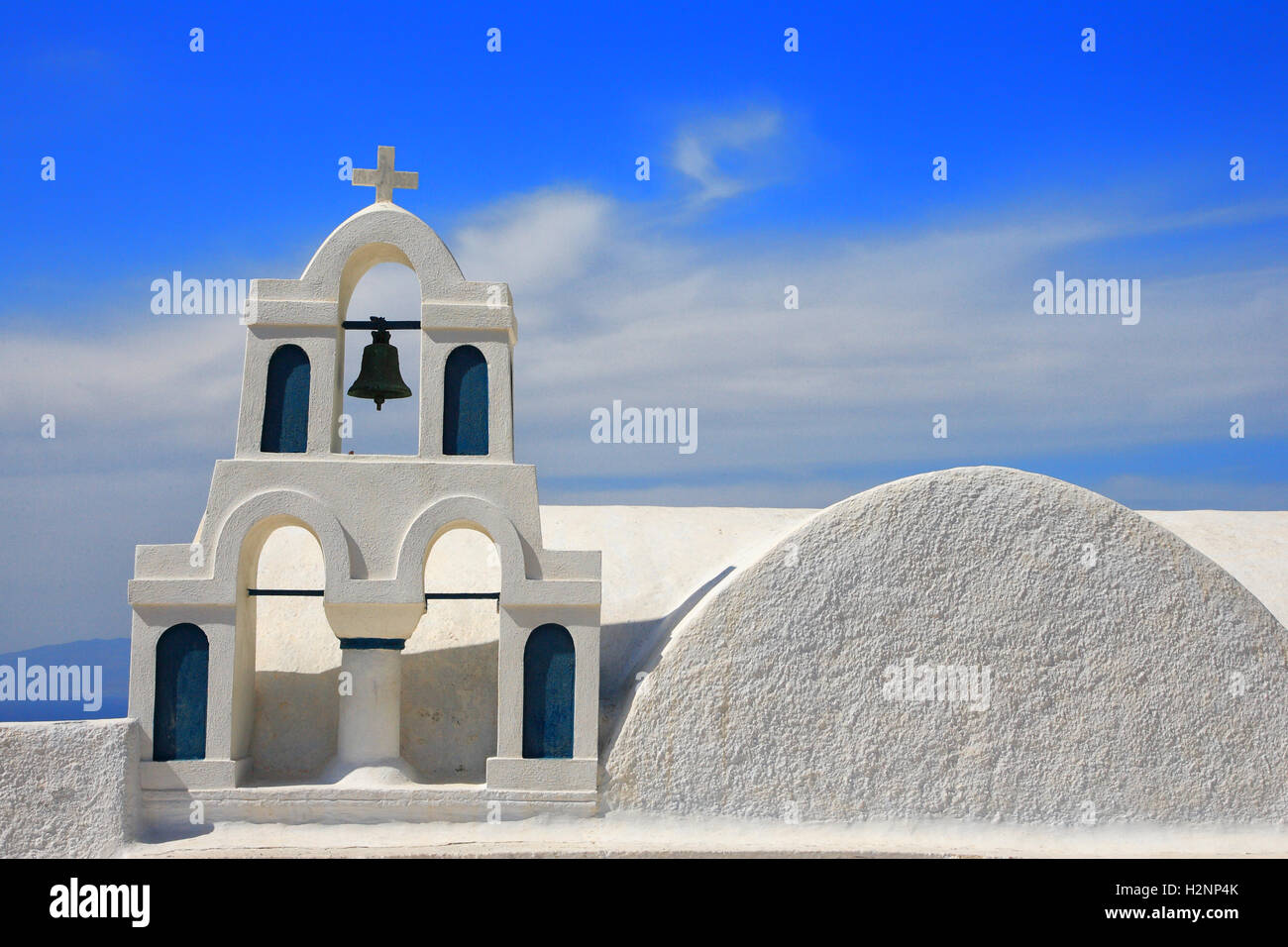 Church in Oia - Santorini island Greece Stock Photo - Alamy