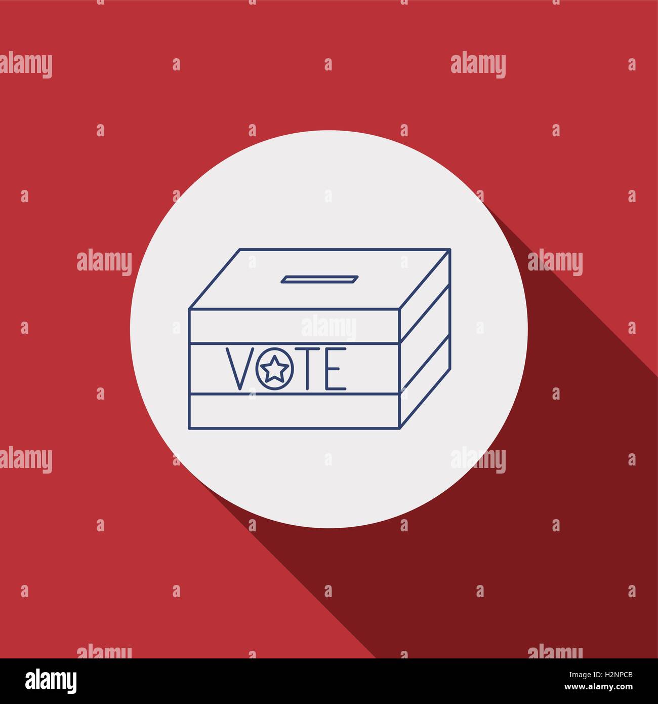Box of vote inside circle design Stock Vector Image & Art - Alamy