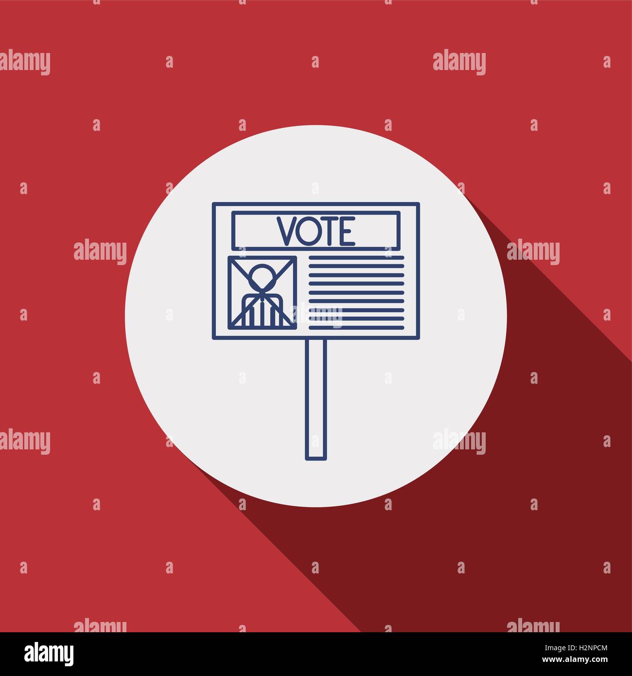 Card paper of vote concept Stock Vector Image & Art - Alamy