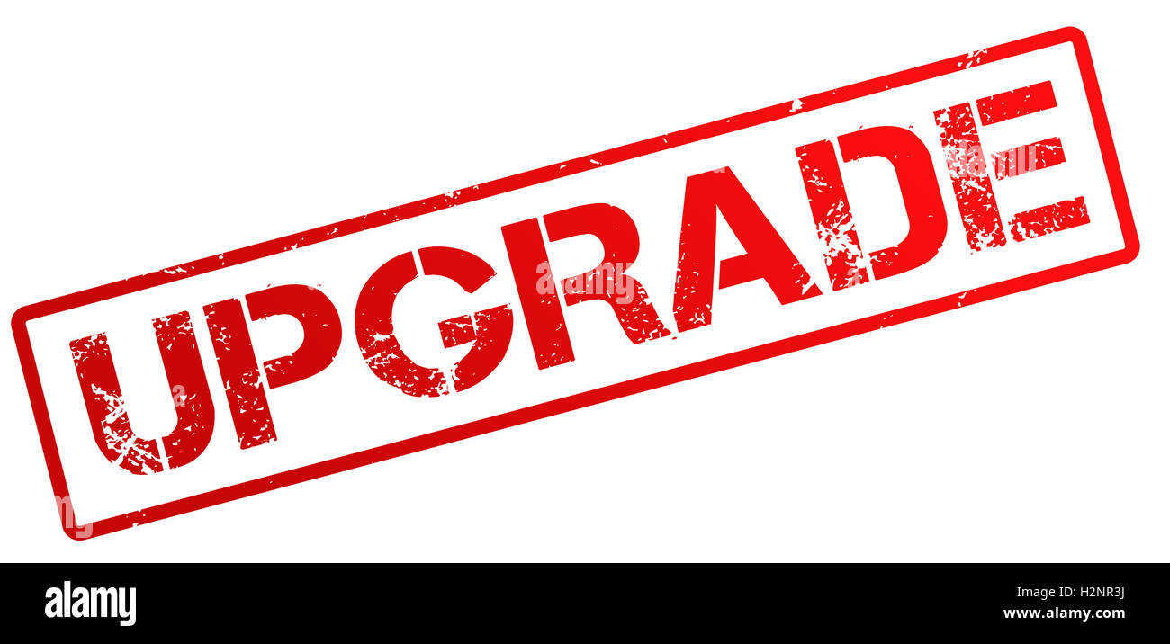 upgrade rubber stamp illustration Stock Photo - Alamy