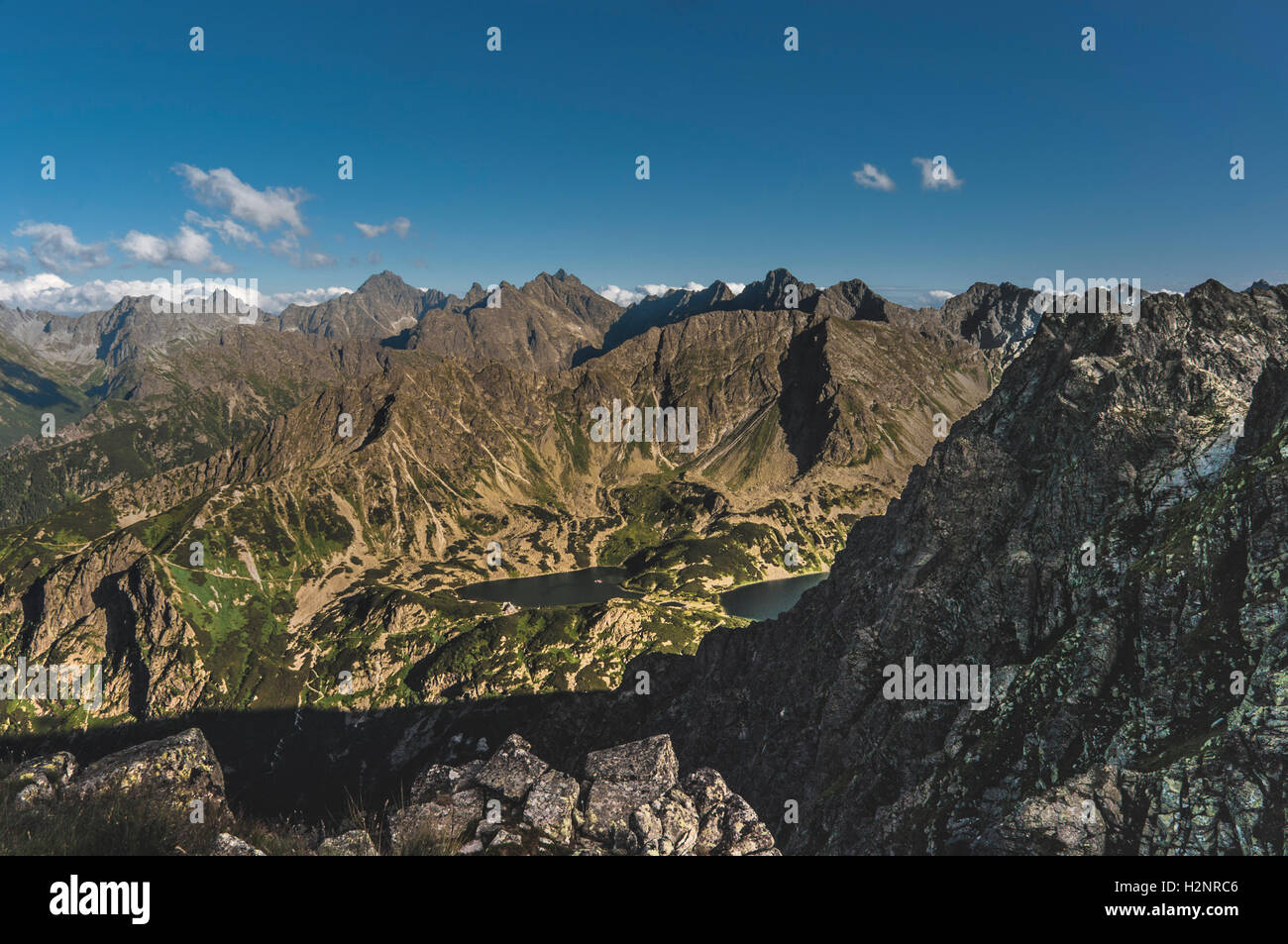 Panorama peaks of the High Tatras Stock Photo - Alamy