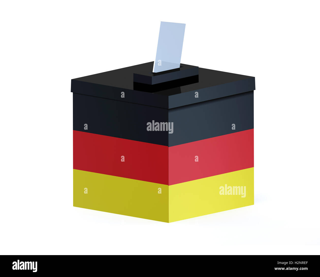 German election ballot box, 3d illustration Stock Photo - Alamy