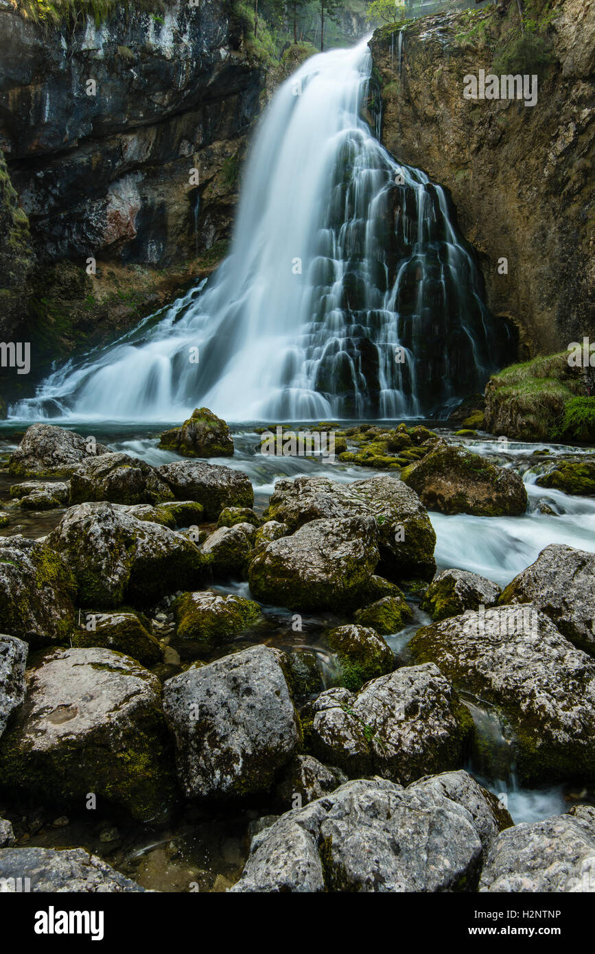 Golling Waterfall, Golling, Tennengau, Salzburg, Austria Stock Photo ...