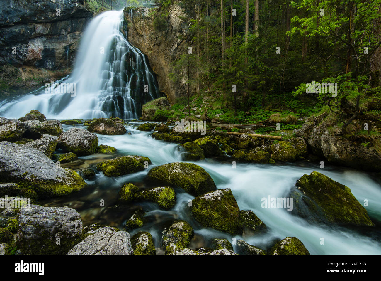 Golling Waterfall, Golling, Tennengau, Salzburg, Austria Stock Photo ...