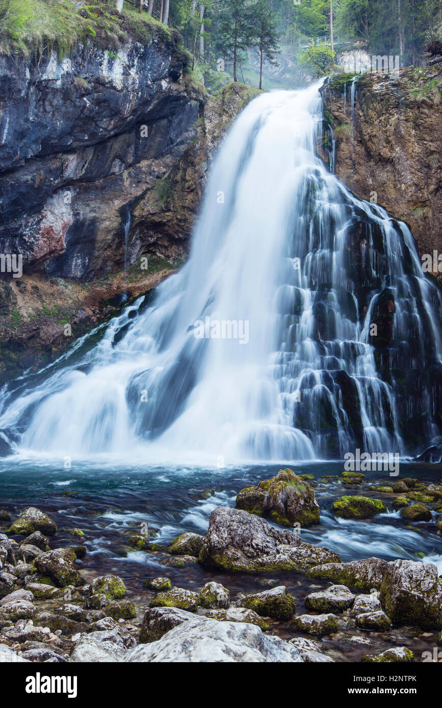 Golling Waterfall, Golling, Tennengau, Salzburg, Austria Stock Photo ...