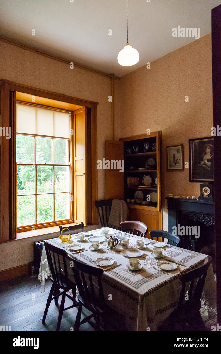 Interior of Scolton Manor, Victorian country house in Pembrokeshire ...