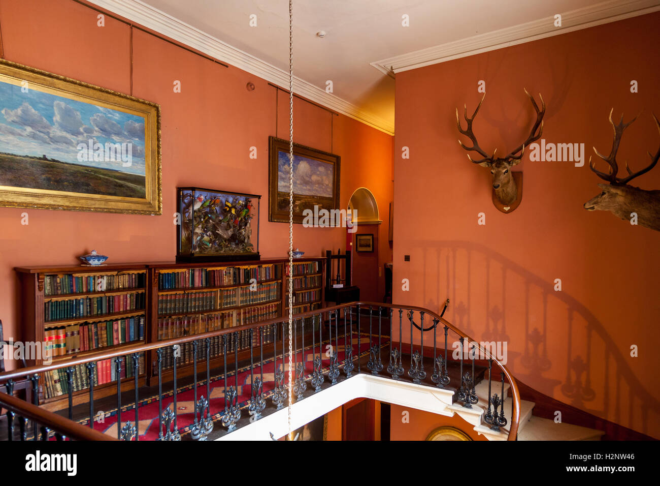 Interior of Scolton Manor, Victorian country house in Pembrokeshire ...
