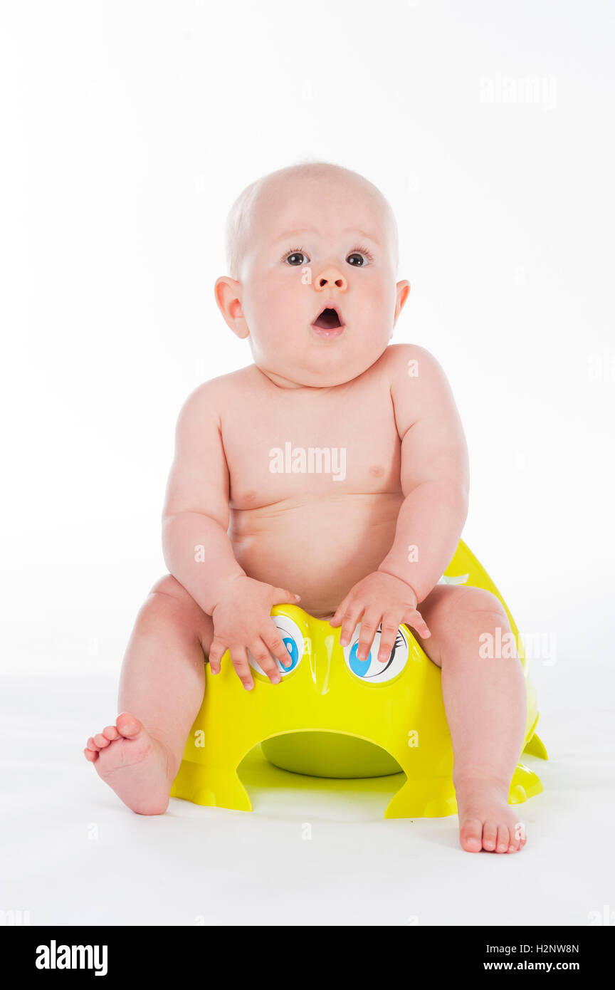 Children girl on the toilet hi-res stock photography and images - Alamy