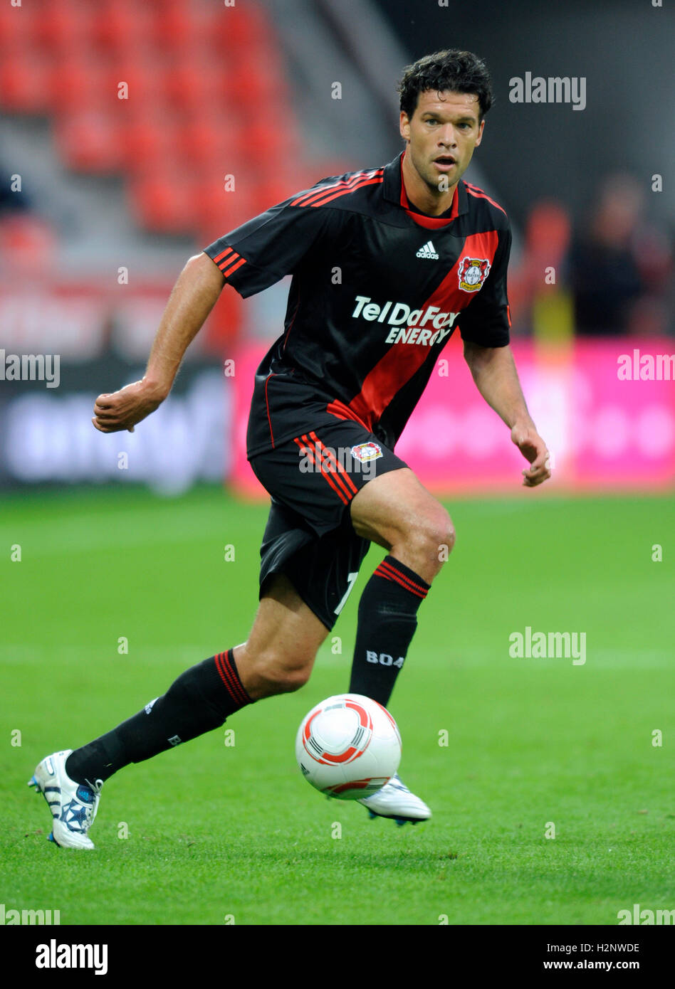 Michael Ballack, qualifying football match for UEFA Champions League ...