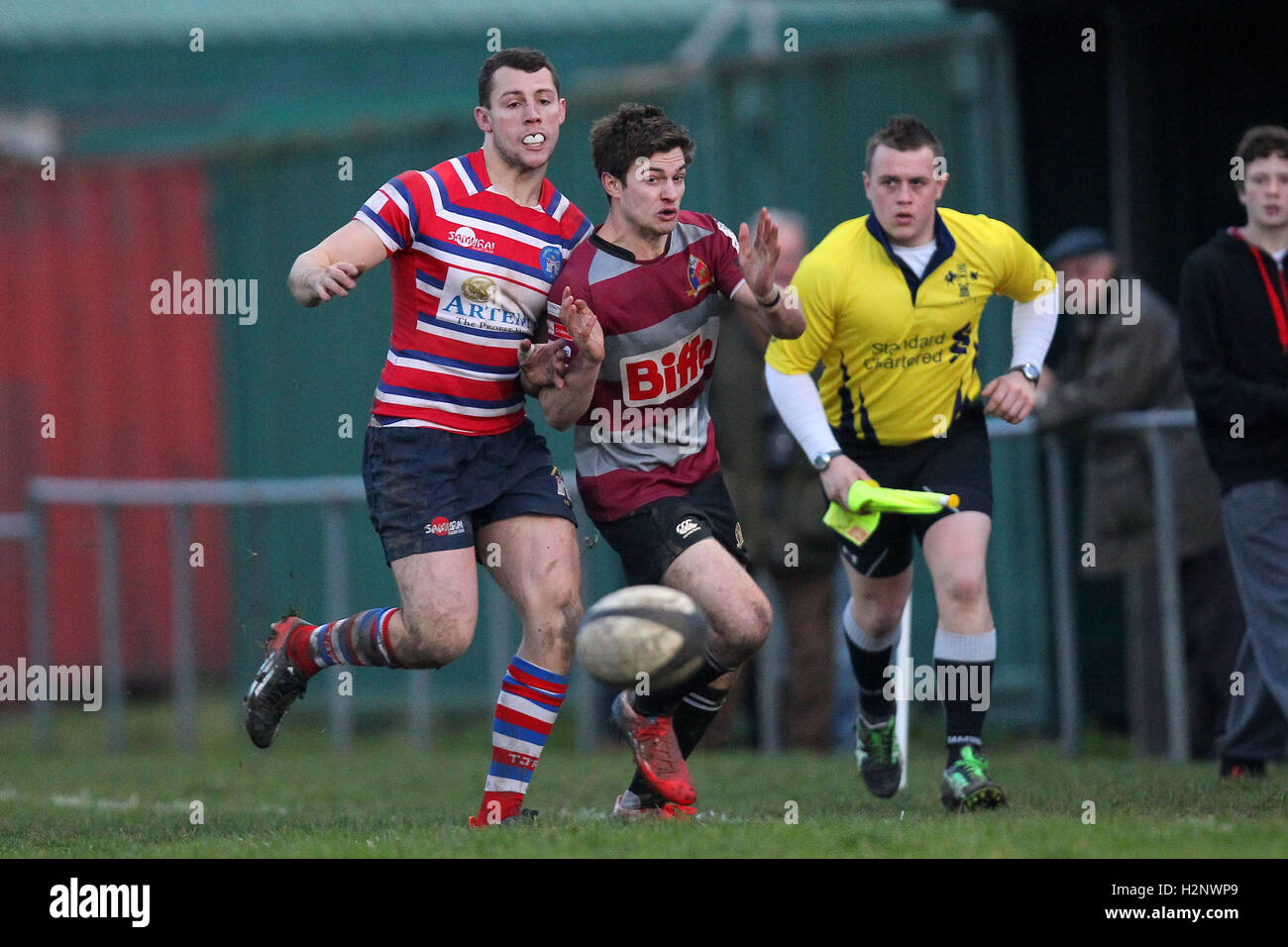 Elliott Brown in action for Barking - Barking RFC vs Tonbridge Juddian ...