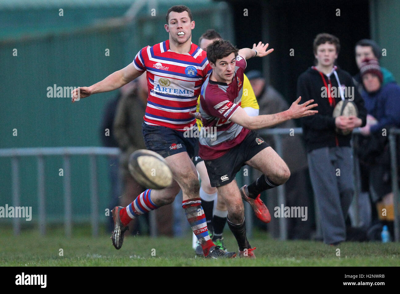 Elliott Brown in action for Barking - Barking RFC vs Tonbridge Juddian ...