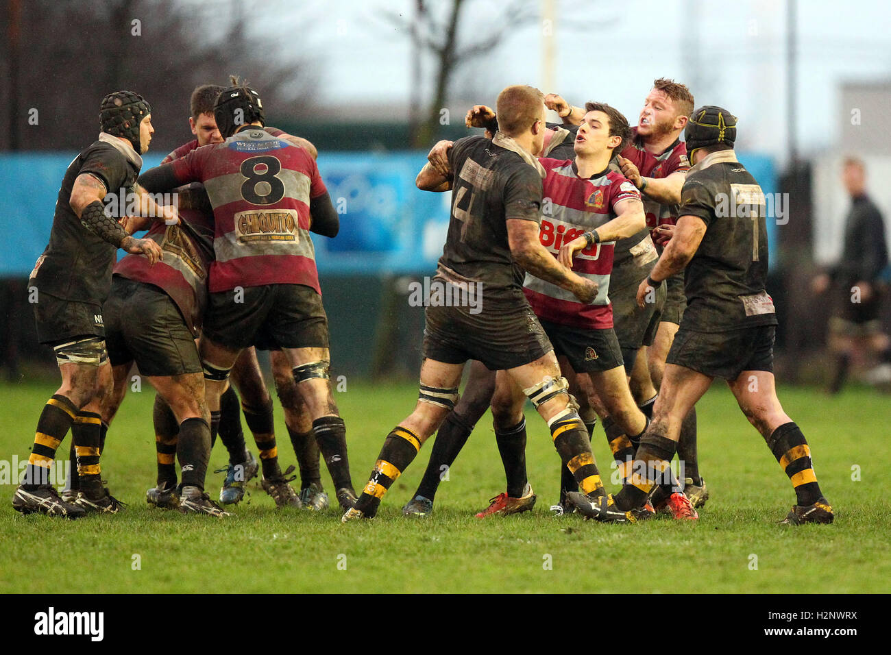 Sending off tackle hi-res stock photography and images - Alamy