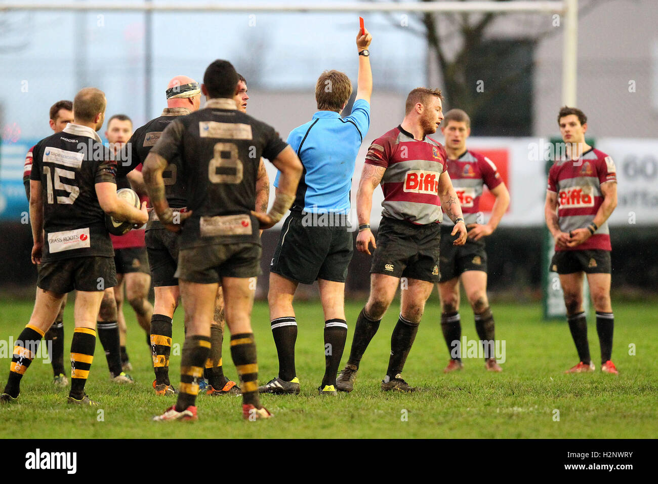 Sending off tackle hi-res stock photography and images - Alamy