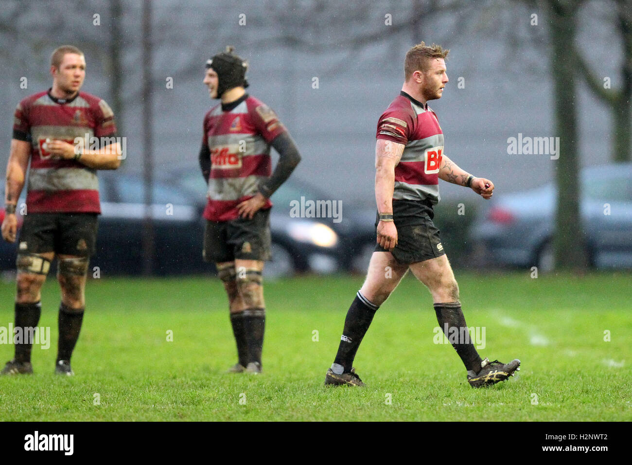 Tempers flare during the first half resulting in the sending off of a ...