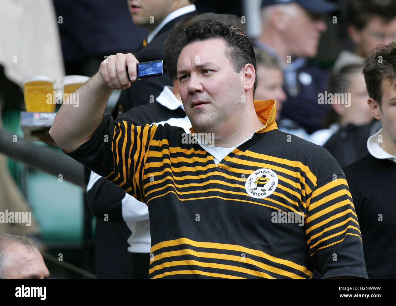 Bllericay fans - Billericay RFC vs Hartpury RFC - EDF Energy Vase Final ...