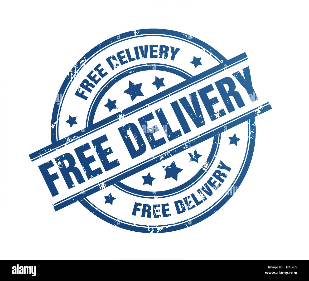 free delivery rubber stamp illustration Stock Photo - Alamy