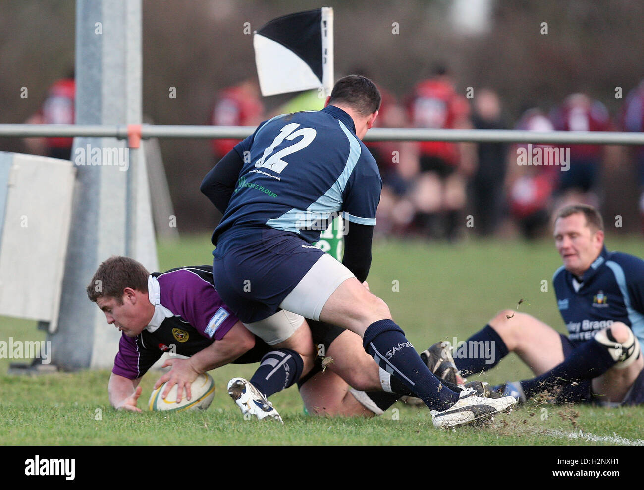 Tom Joslin scores the third try for Gidea Park - Gidea Park & Romford ...