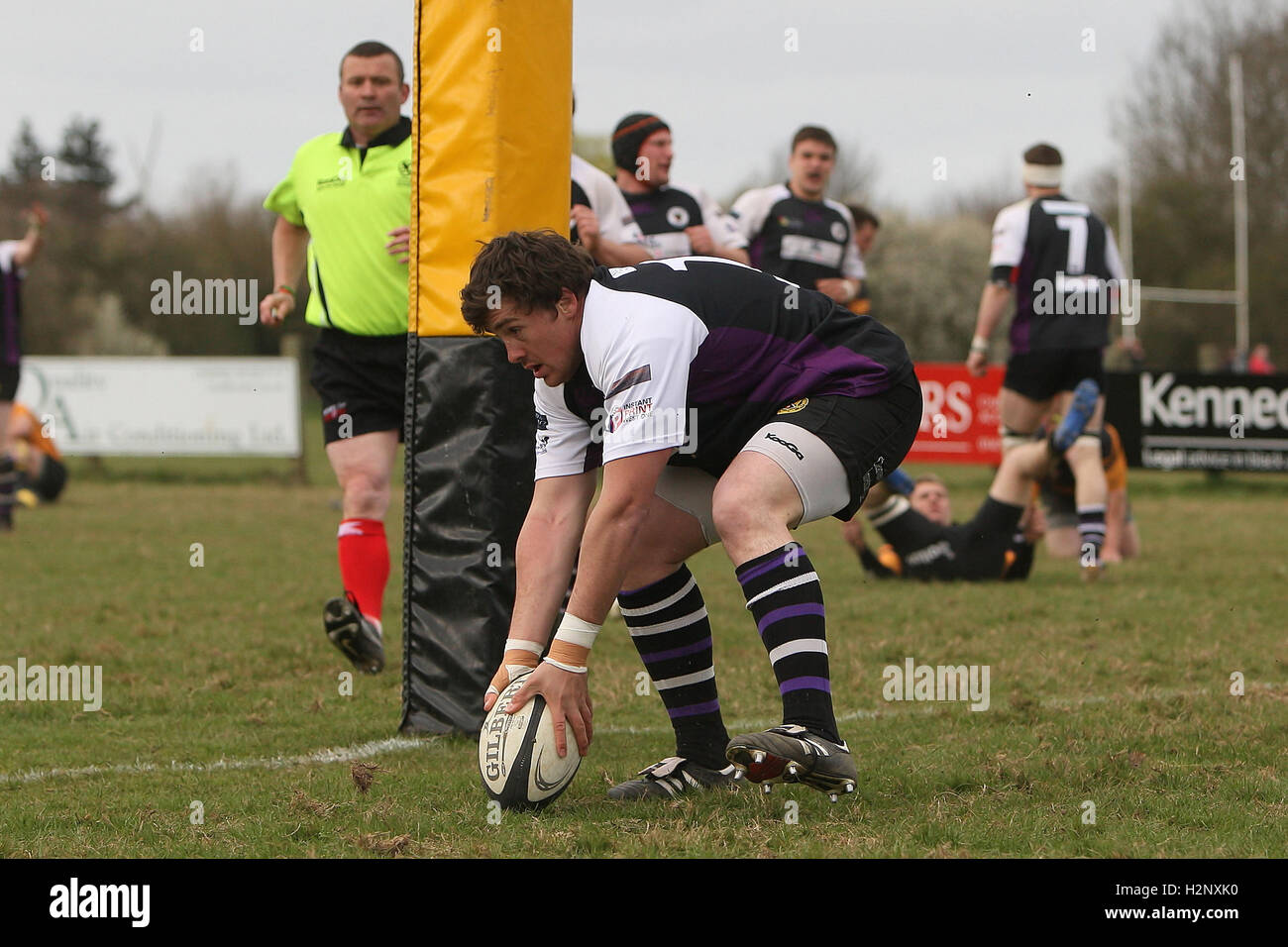 Romford score their third try - Ipswich RFC vs Romford & Gidea Park RFC ...