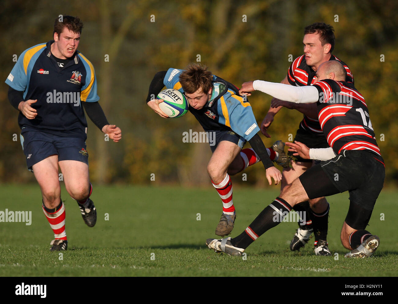 Jack Bryan in action for Old Cooperians - Old Cooperians RFC vs ...