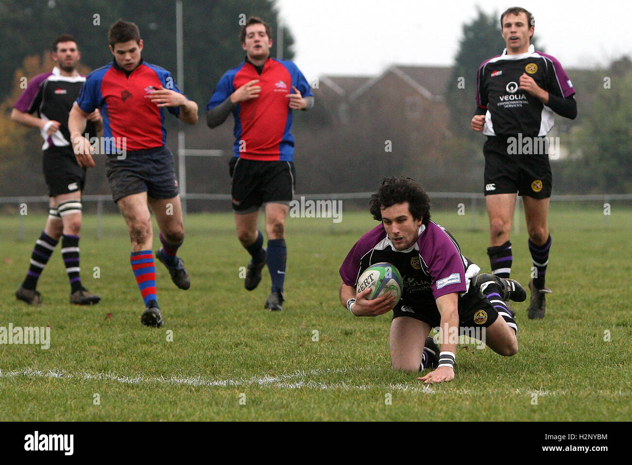 Hugh Stevens goes over for Romford's first try - Romford & Gidea Park ...
