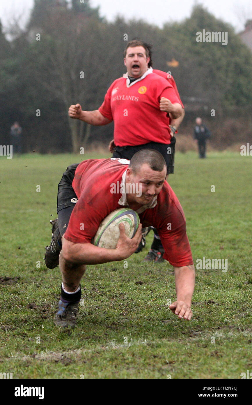 Romford score their second try - Romford and Gidea Park RFC vs Rochford ...