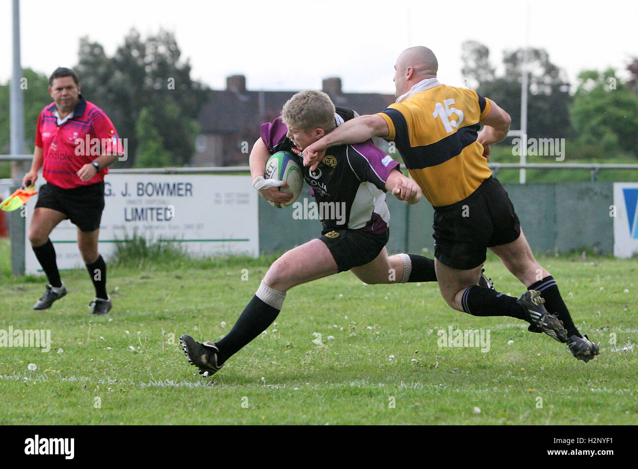 Romford & Gidea Park RFC go over for their first try - Thurrock RFC vs ...