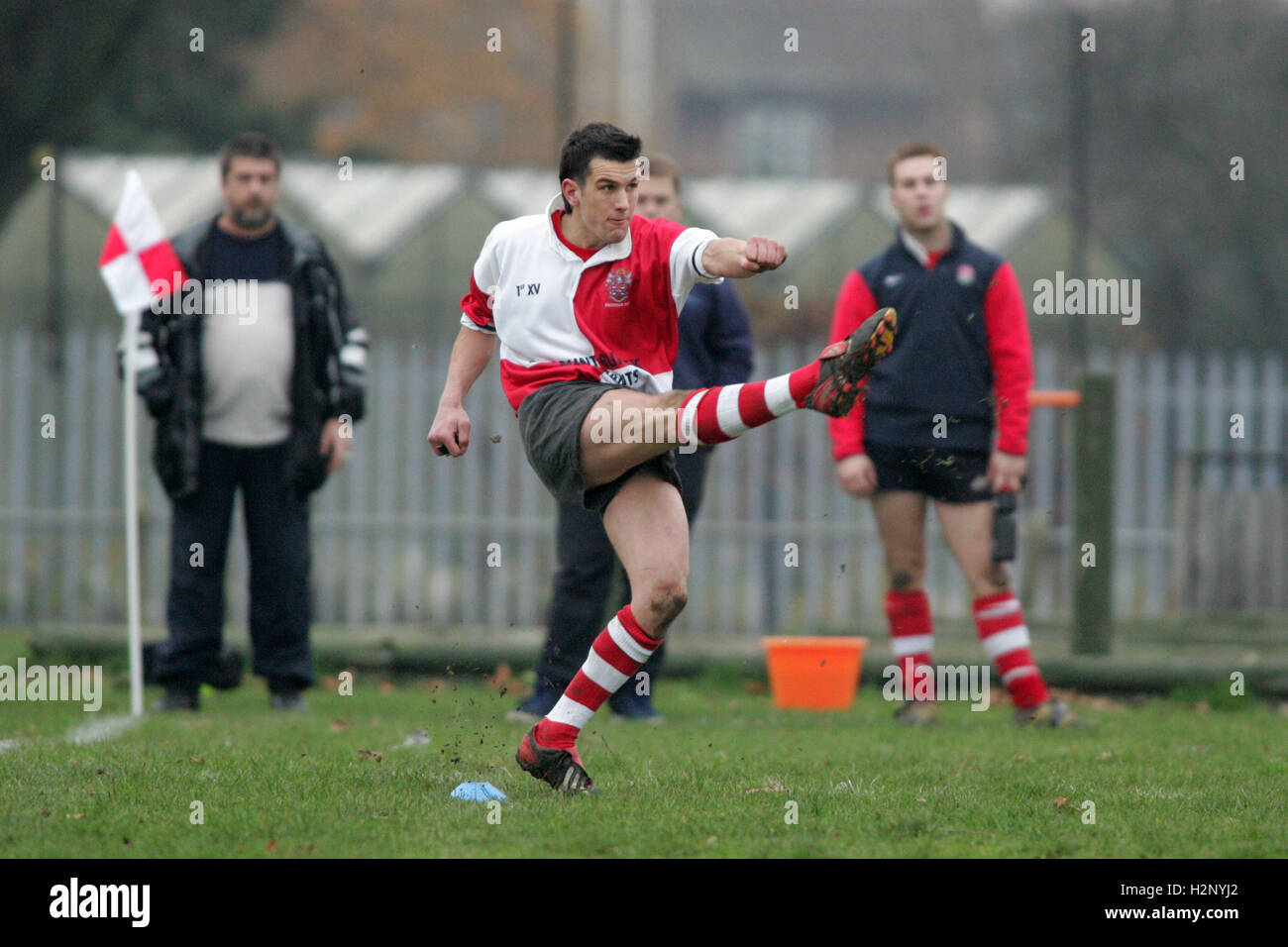 Dagenham RUFC vs Canvey RUFC - Essex Rugby League - 04/12/04 Stock ...