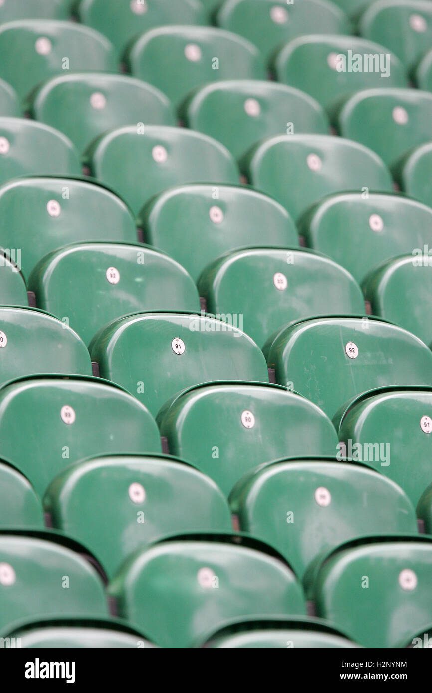 Seats at Twickenham Stadium - 12/05/07 Stock Photo - Alamy