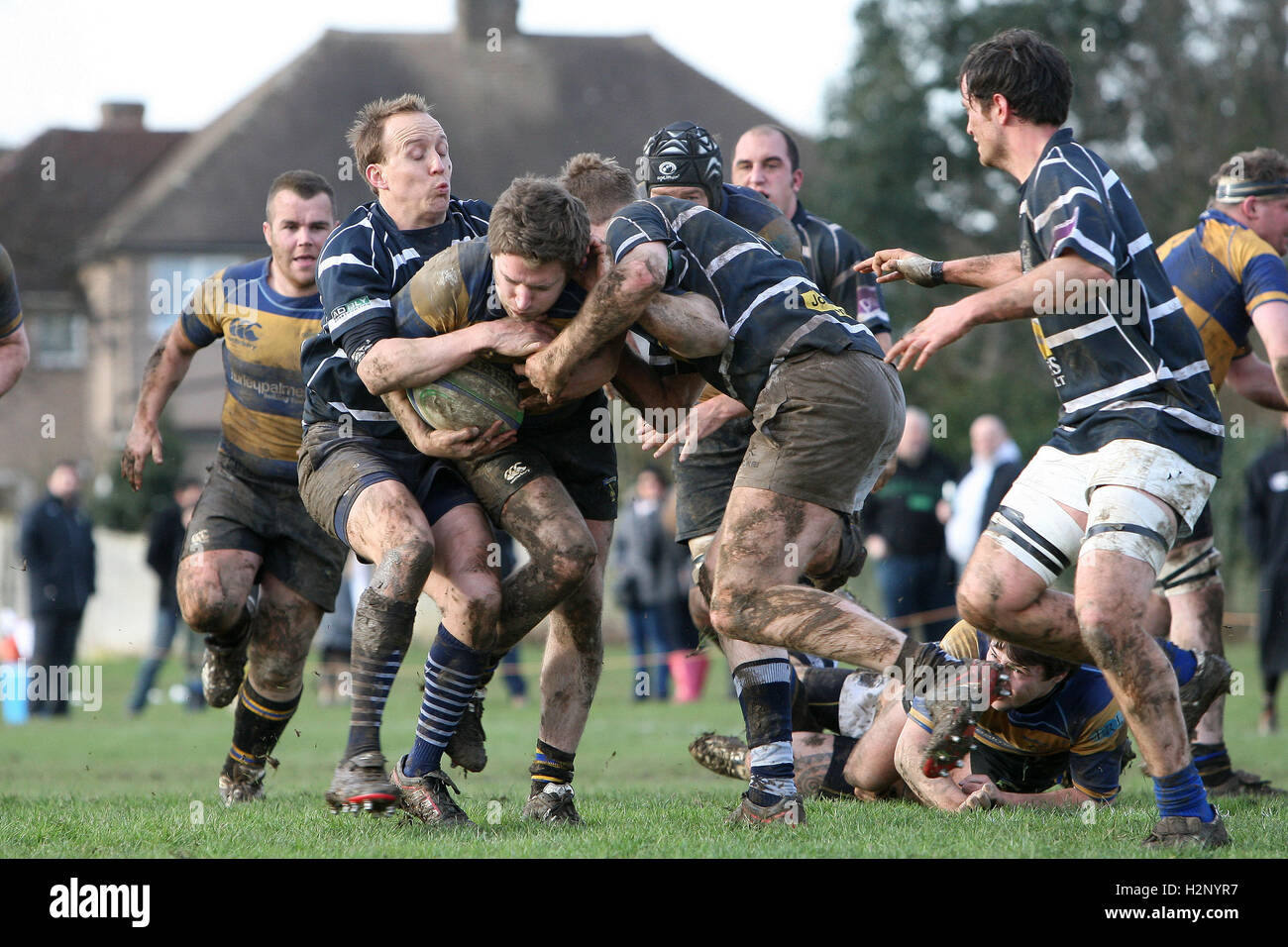 Upminster go over for their second try - Upminster RFC vs Cantabrigian ...