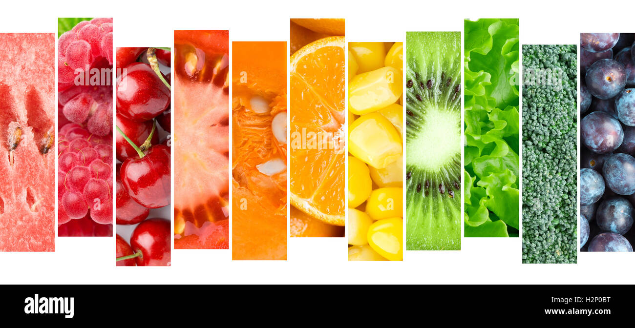 Fresh fruits and vegetables. Healthy food concept Stock Photo - Alamy