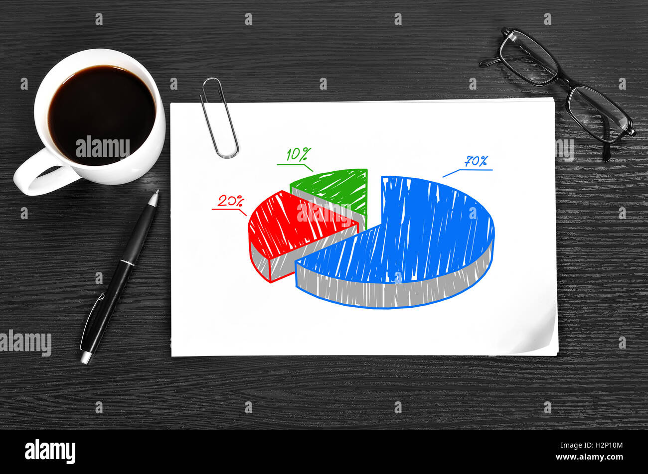 paper with chart Stock Photo - Alamy