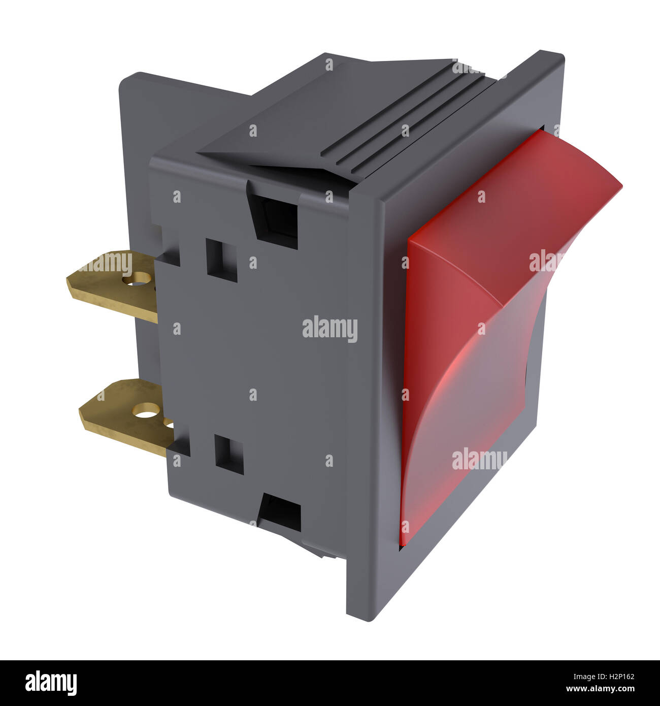 Red button controller Cut Out Stock Images & Pictures - Alamy