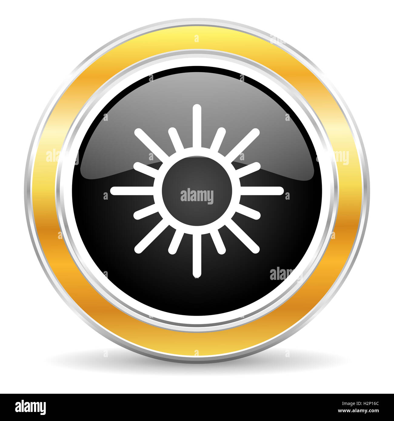 Golden sun symbol Cut Out Stock Images & Pictures - Alamy
