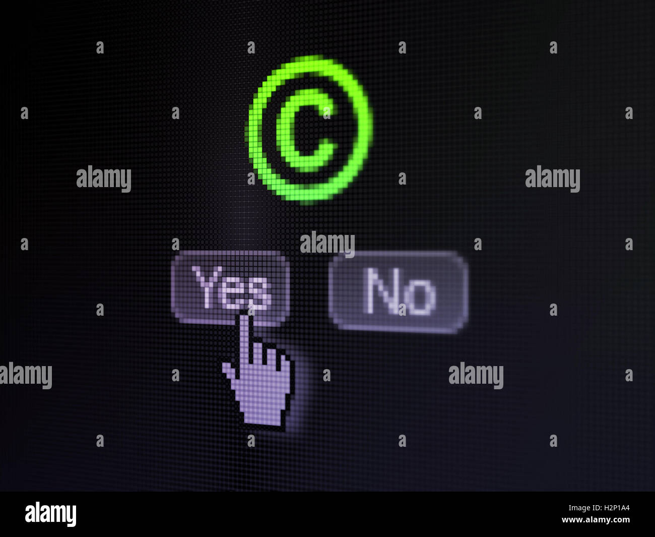 Law concept: Copyright on digital computer screen Stock Photo - Alamy